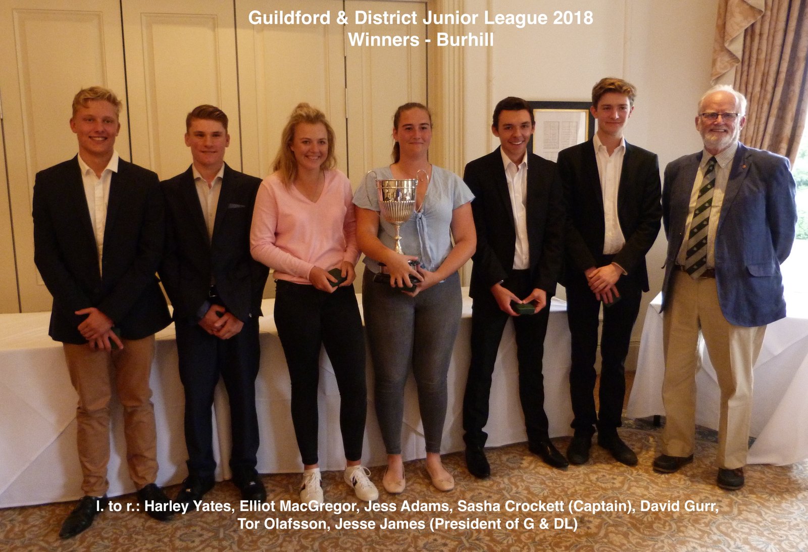 Burhill Team with trophy